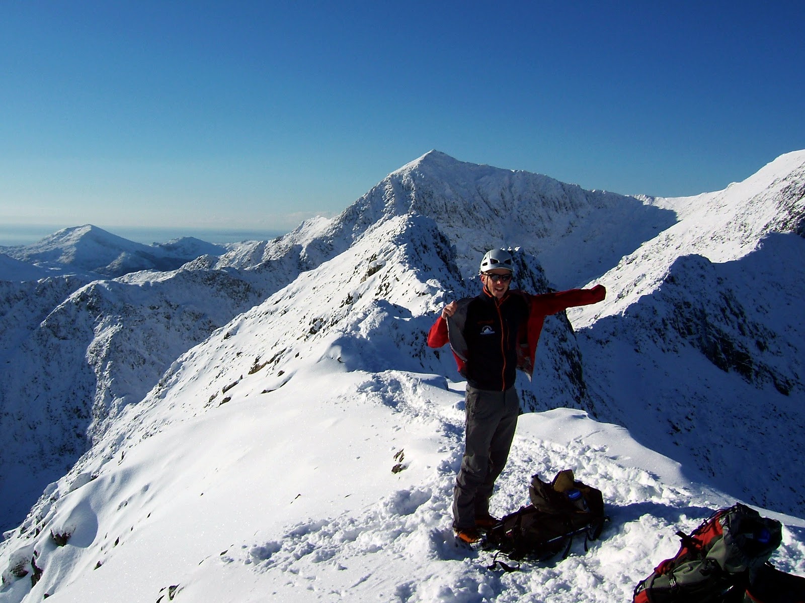 Rob Johnson: Crib Goch in the Snow - what a day!