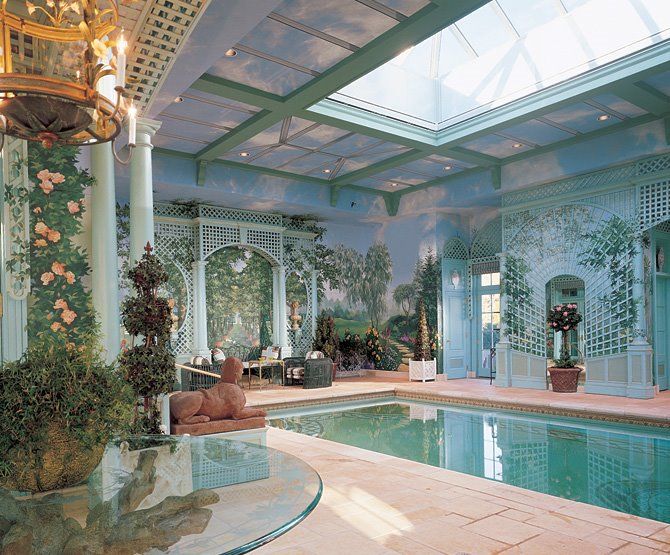 A look at a French Manor in Prestigious Alpine - Homes of the Rich