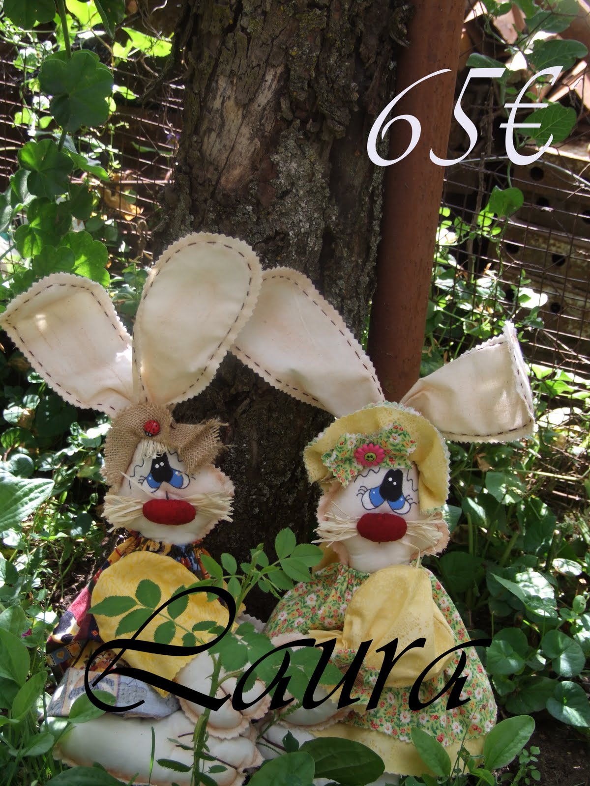 Labores en mi tienda: Conejos enamorados