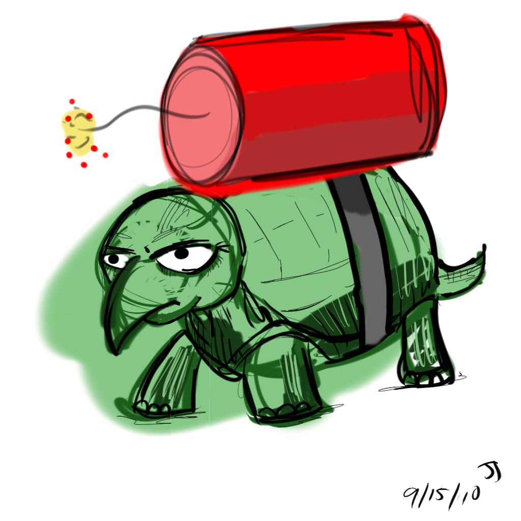 Villain Of The Day: Sneak Attack Turtle With Dynamite