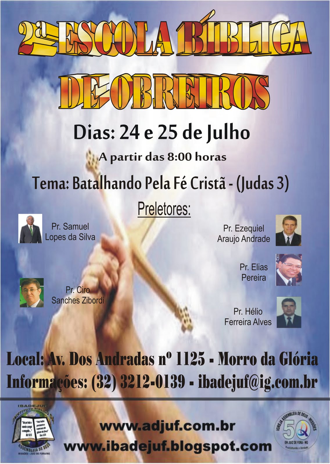 Blog do IBADEJUF: ESCOLA BÍBLICA DE OBREIROS Blog do IBADEJUF: ESCOLA BÍBLICA DE OBREIROS