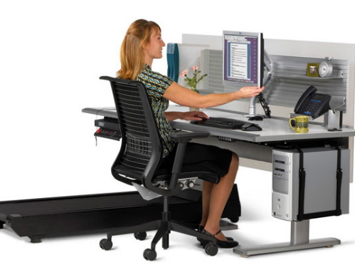 Cool Sit to Walkstation Treadmill Computer Workstation