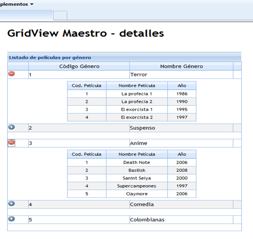 Todo en Visual Basic.Net: ASP GridView Master - details Todo en Visual Basic.Net: ASP GridView Master - details