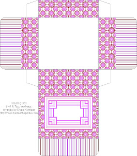 Don't Eat the Paste: Tea or favor printable boxes