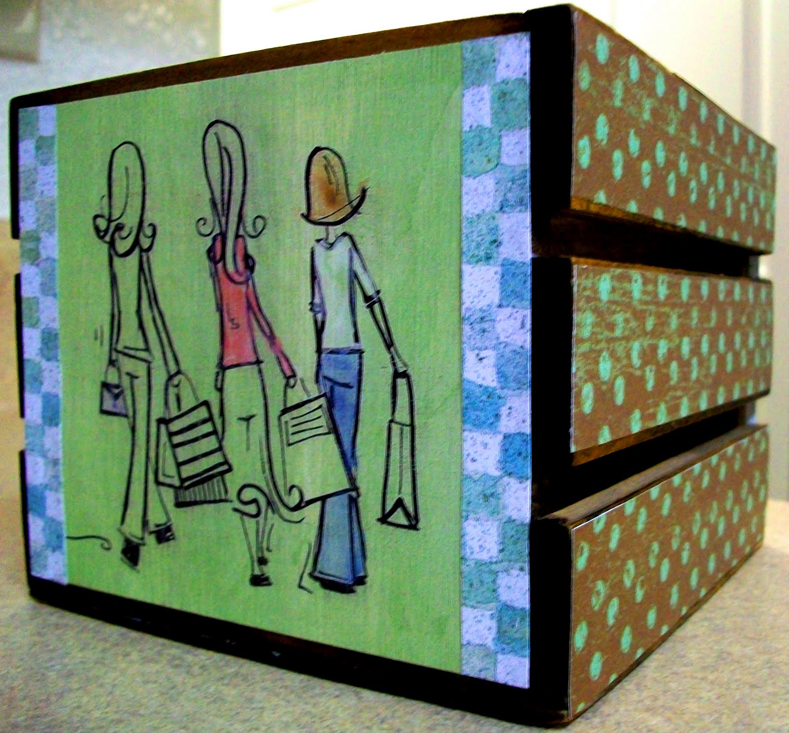 Delight Inspired: Mod Podge Box / Craft Room Part 1