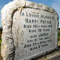 Found!! Tomb of harry potter, has since 1919 ~ unique-topic
