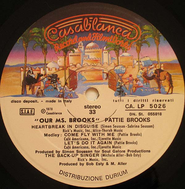 Disco2GO: PATTIE BROOKS - (1978) OUR MS BROOKS