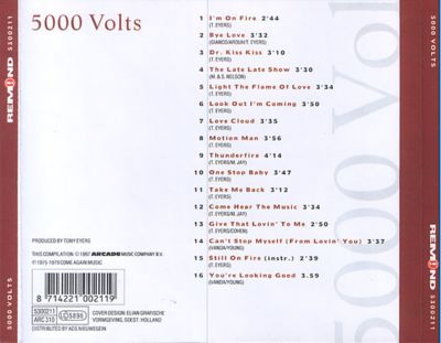 Disco2GO: 5000 VOLTS – (1997) THE BEST OF (1975 – 1979)
