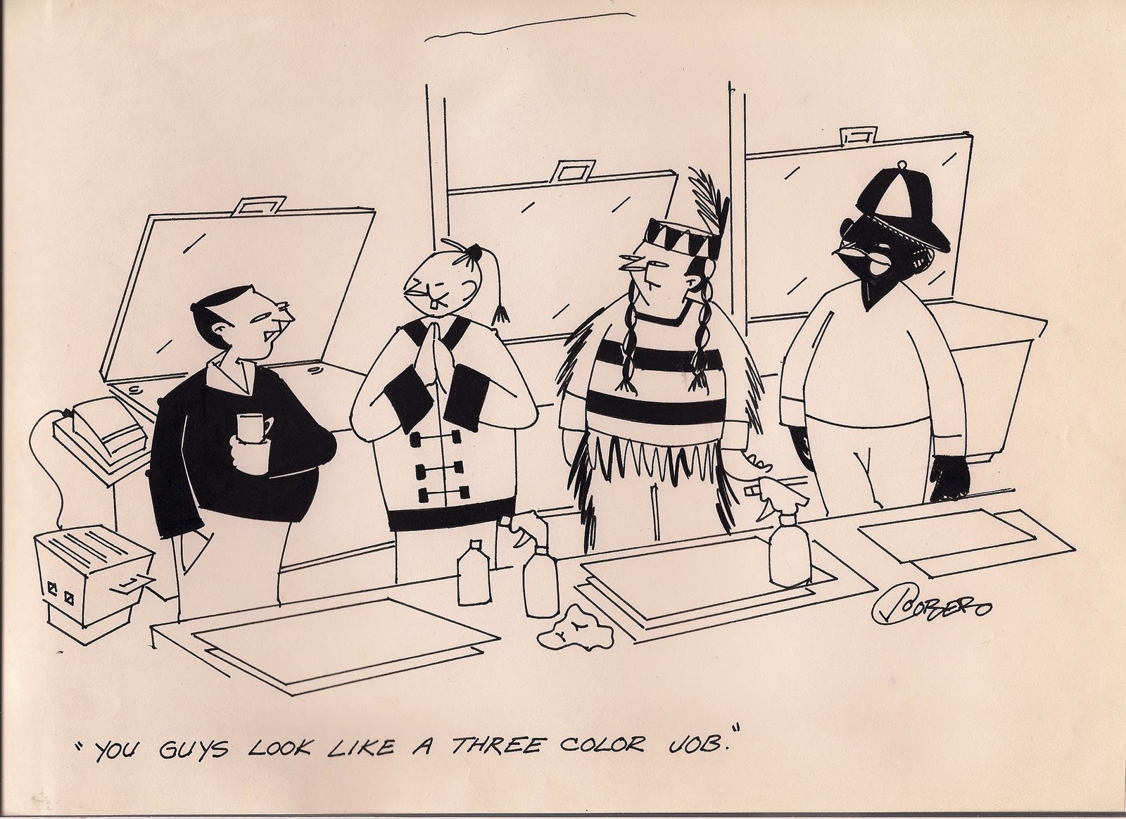 The Art Of A Lamb: Printing Industry Cartoons.