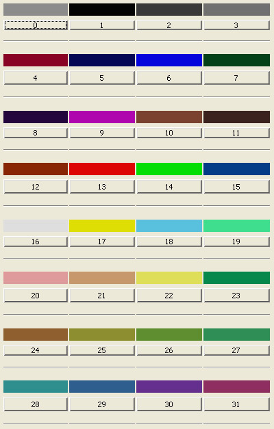 Maya 每日一招: 曲線(curve) / Display Layer 顏色參考表