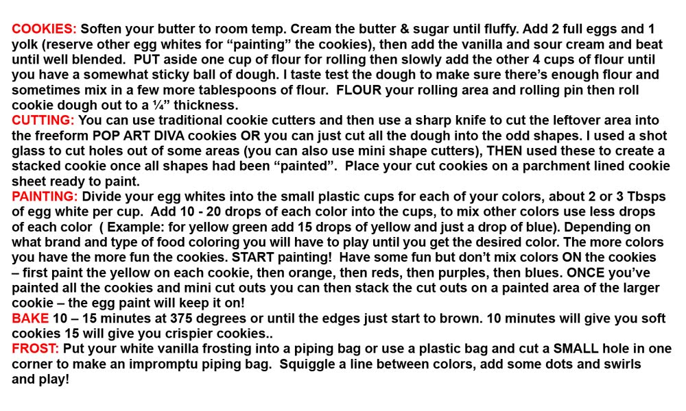 POP ART DIVA LAND: THE POP ART DIVA CHRISTMAS COOKIES