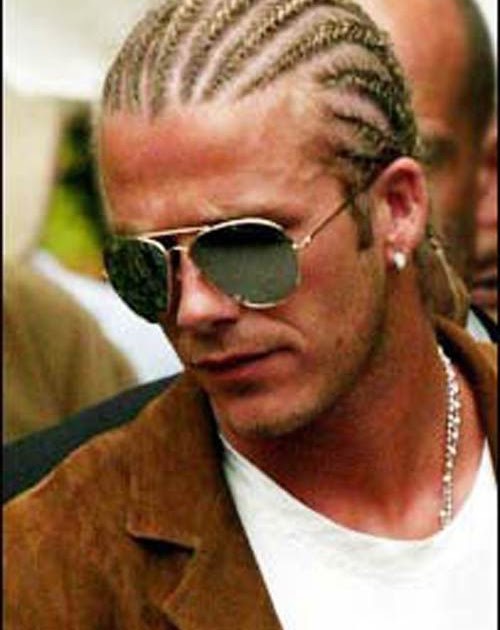 Gorgeous Hair: David Beckham's Cornrows