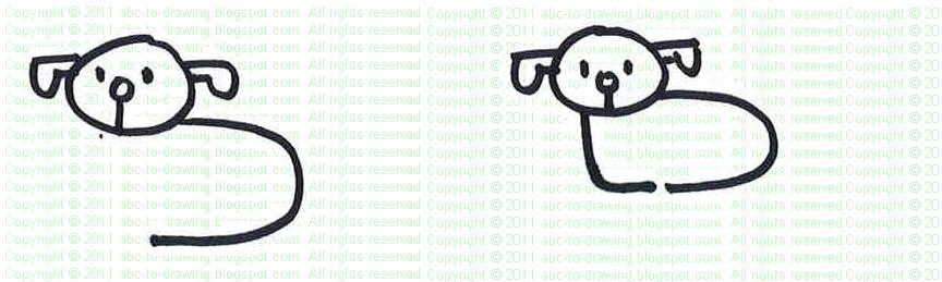 ABC To Drawing: Simple Dog