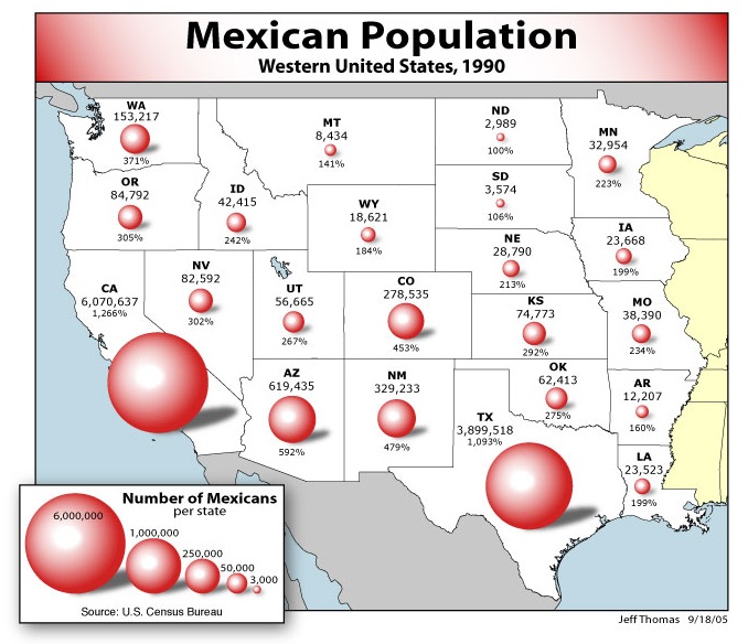 Lindsay's Map Catalog: Continuously Variable Proportional Circle Map
