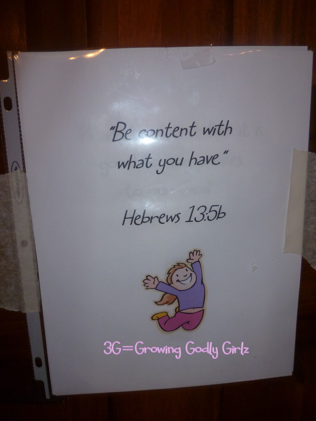 3G=Growing Godly Girlz: Week Wrap-Up {Letter F is for...}