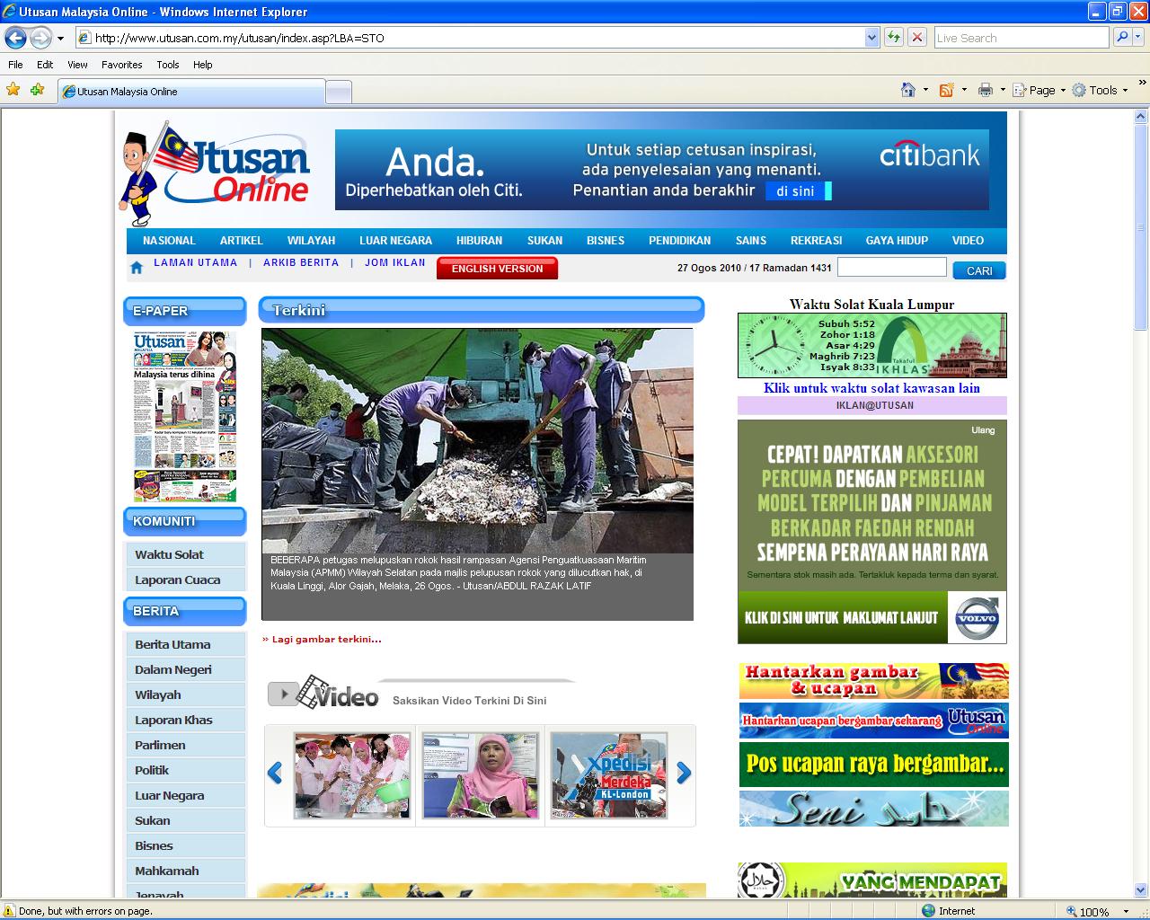 MY SHOPPING FREEDOM: Utusan Malaysia Online News Malaysia