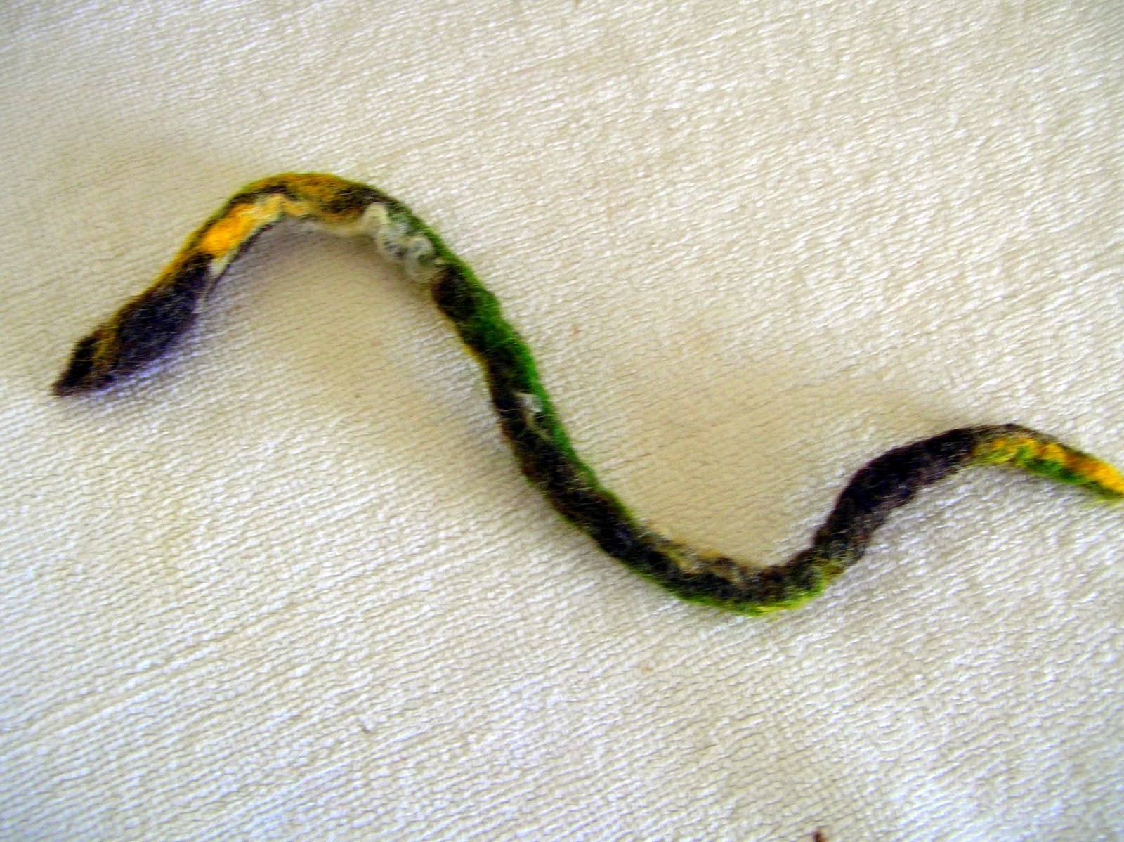 Felted Tea Cosy and Felted Snakes