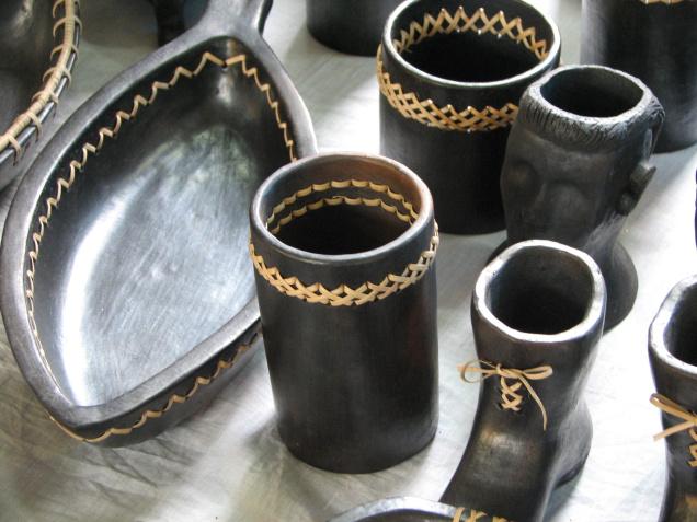 Manipuri black pottery