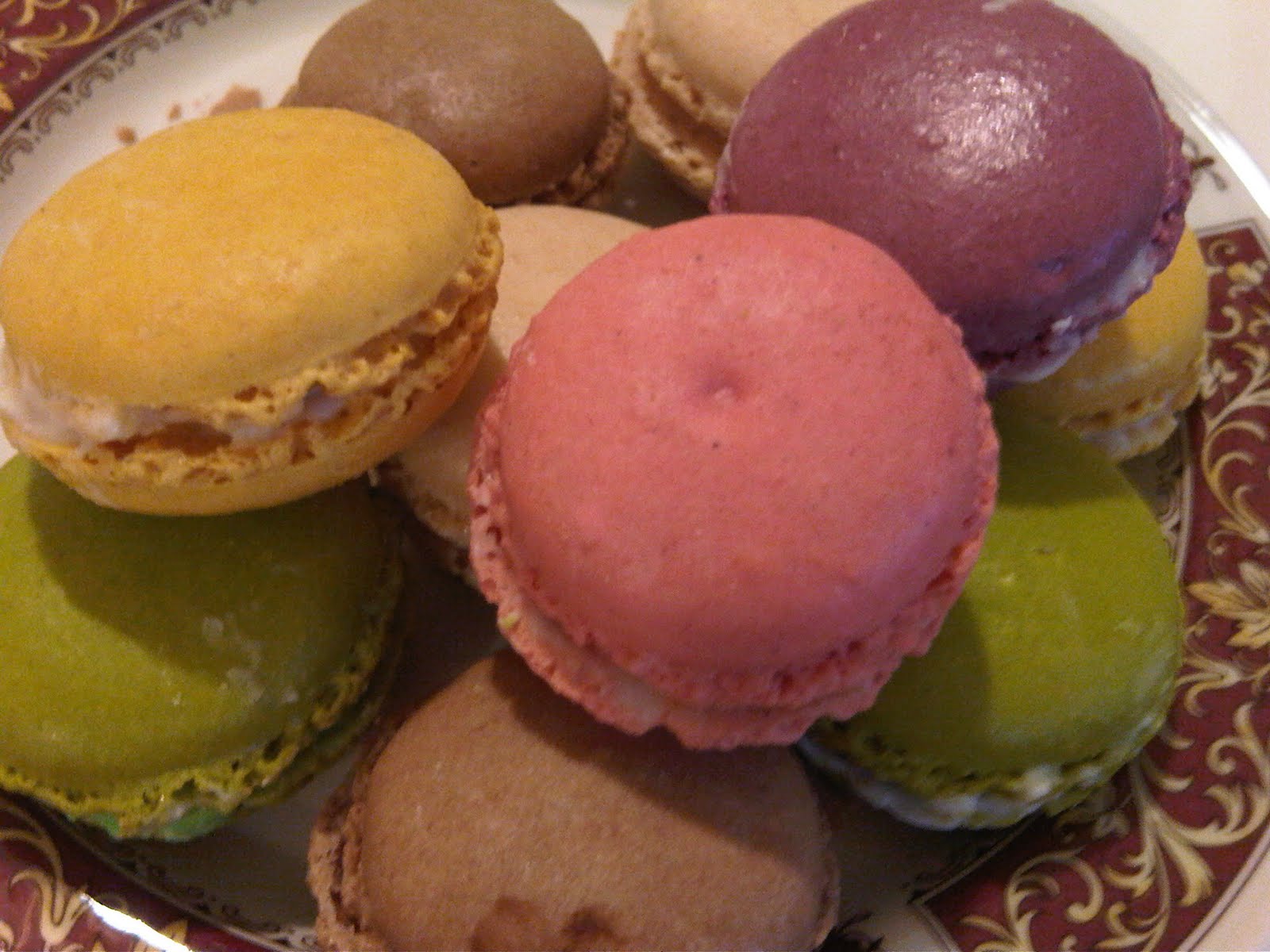 Vino y gastronomía : macarons.