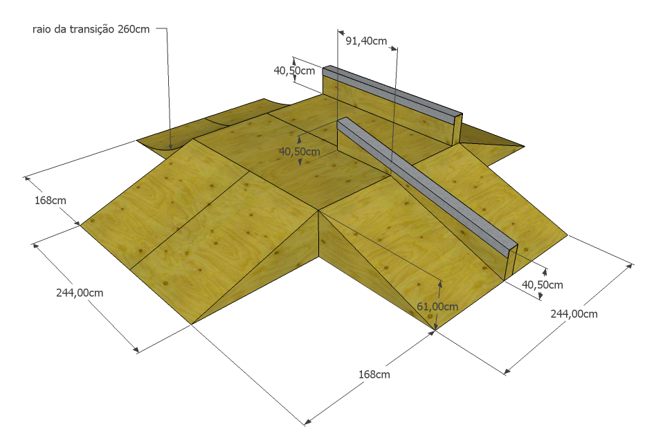Projetos para Rampas e pistas de Skate!: Fun Box (ou caixa de diversão)
