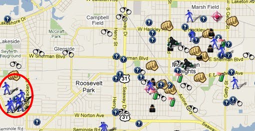 SpotCrime - The Public's Crime Map: Muskegon County, MI is on the map!