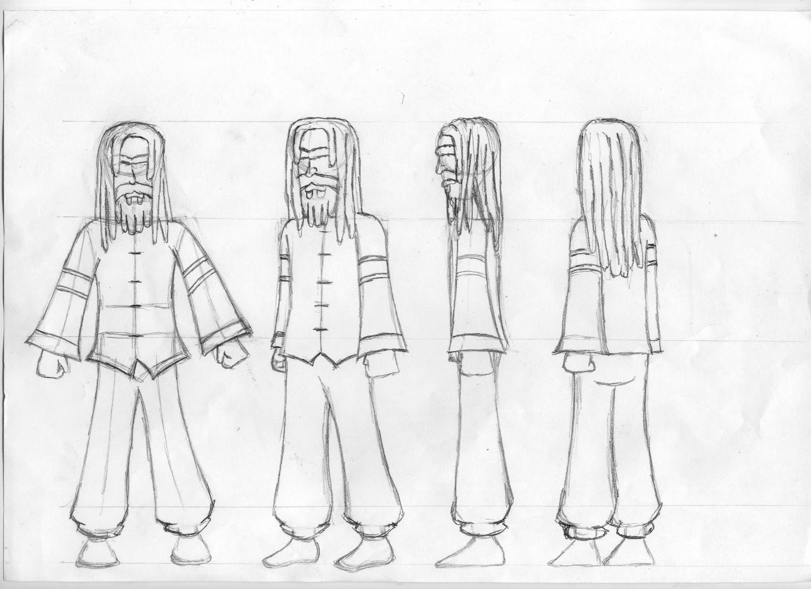 Turtle Style: Model Sheets; Master Rasta