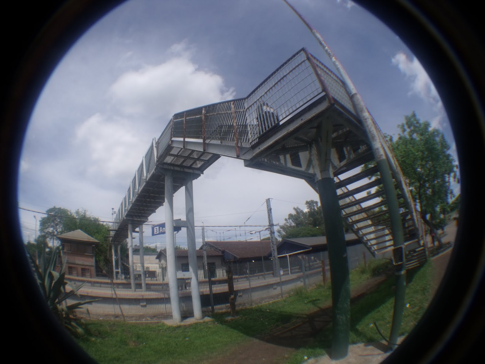 Fotos panorámicas de Claypole: Estación Claypole - Puente peatonal