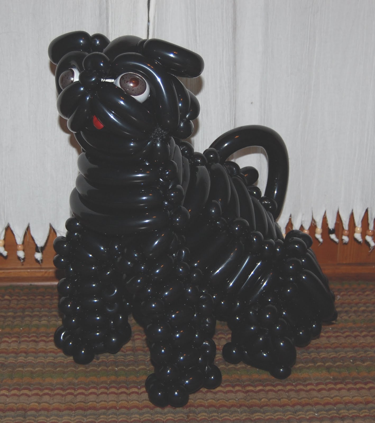 Balloon Geeks Artistic Creations: Bride, Groom, & Pug Dog