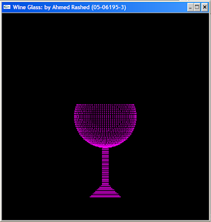 OpenGL: How to create a wine glass using openGL