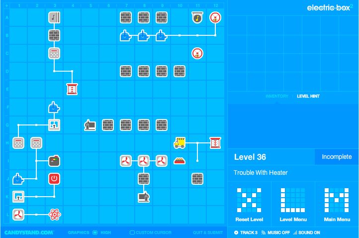 Game Walkthroughs (Oyun Çözümleri): Electric Box 2 Walktrough