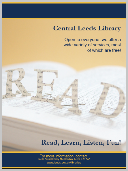 FMP: Leeds Library Promotional Campaign - Leaflet/Flyer Development