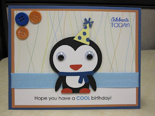 Adorable Annagrams: Penguin Birthday Card