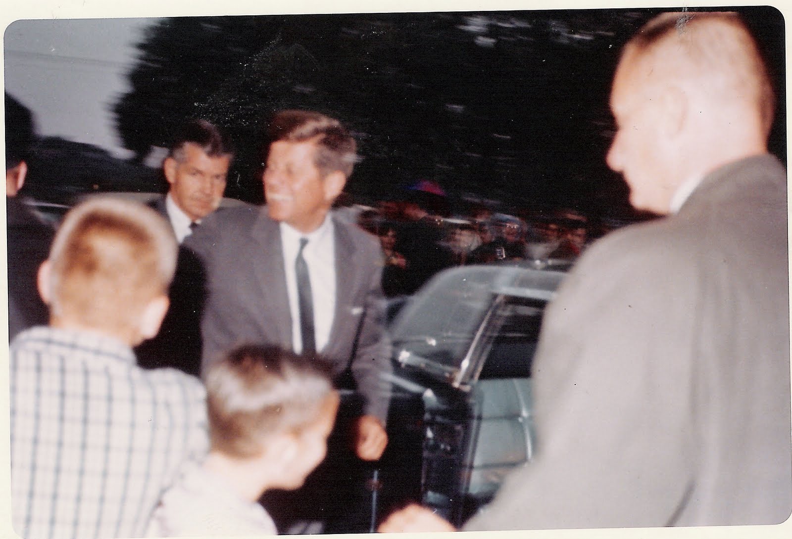 John Paul Marden: Kennedy Stopped Motorcade Photos - 1963