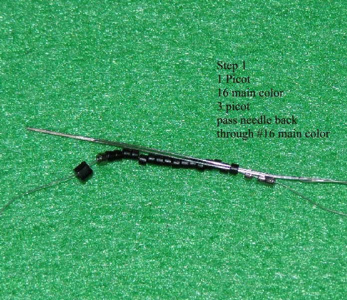 Queenie's Beads: Russian Leaf Done in Peyote Part 1