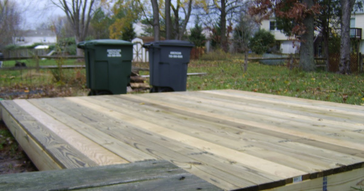 Neelapala: Building a Ground Level Deck yourselves