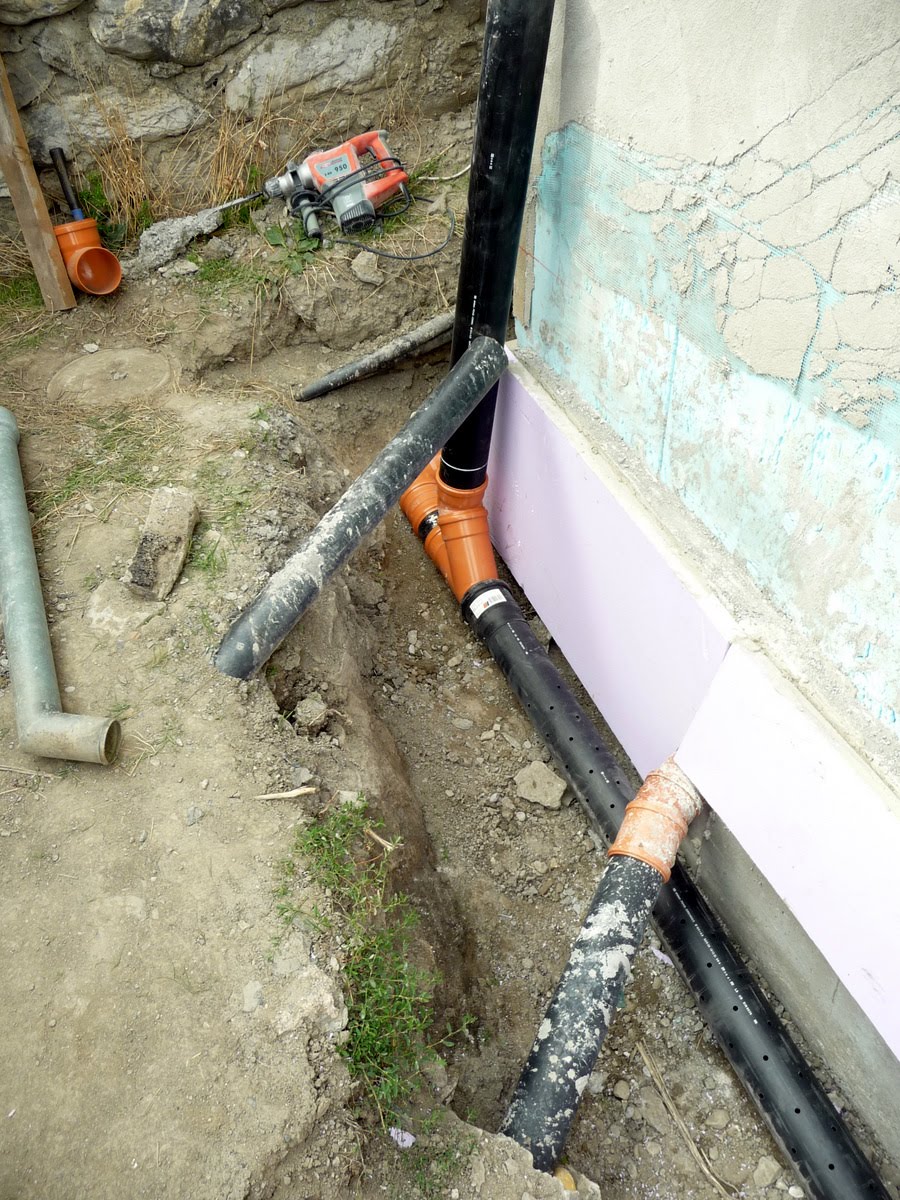 Rénovations: Pose du drain