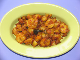 Cheena Chatti: Kadai Prawn with potato