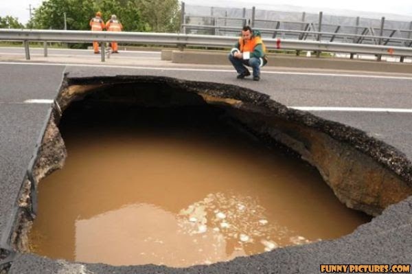 Happy endings: The Biggest Pothole in the World?