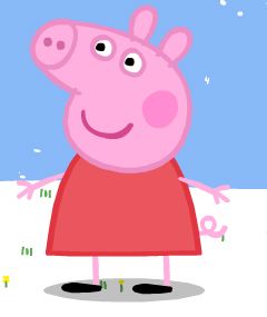 at only just realising that Peppa pig's head is like a cartoon nob and ...