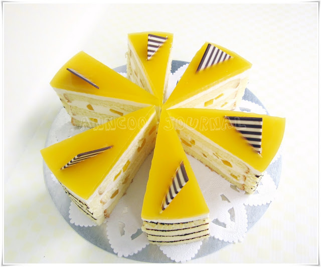 Anncoo Journal - Come for Quick and Easy Recipes: Mango Mirror Cake