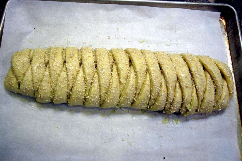 Happy Go Marni: White, Red, and Green Italian Braid Featuring a Pesto ...