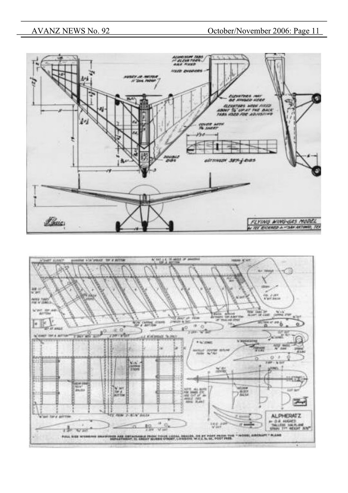 The Building Board: Old Time Flying Wings