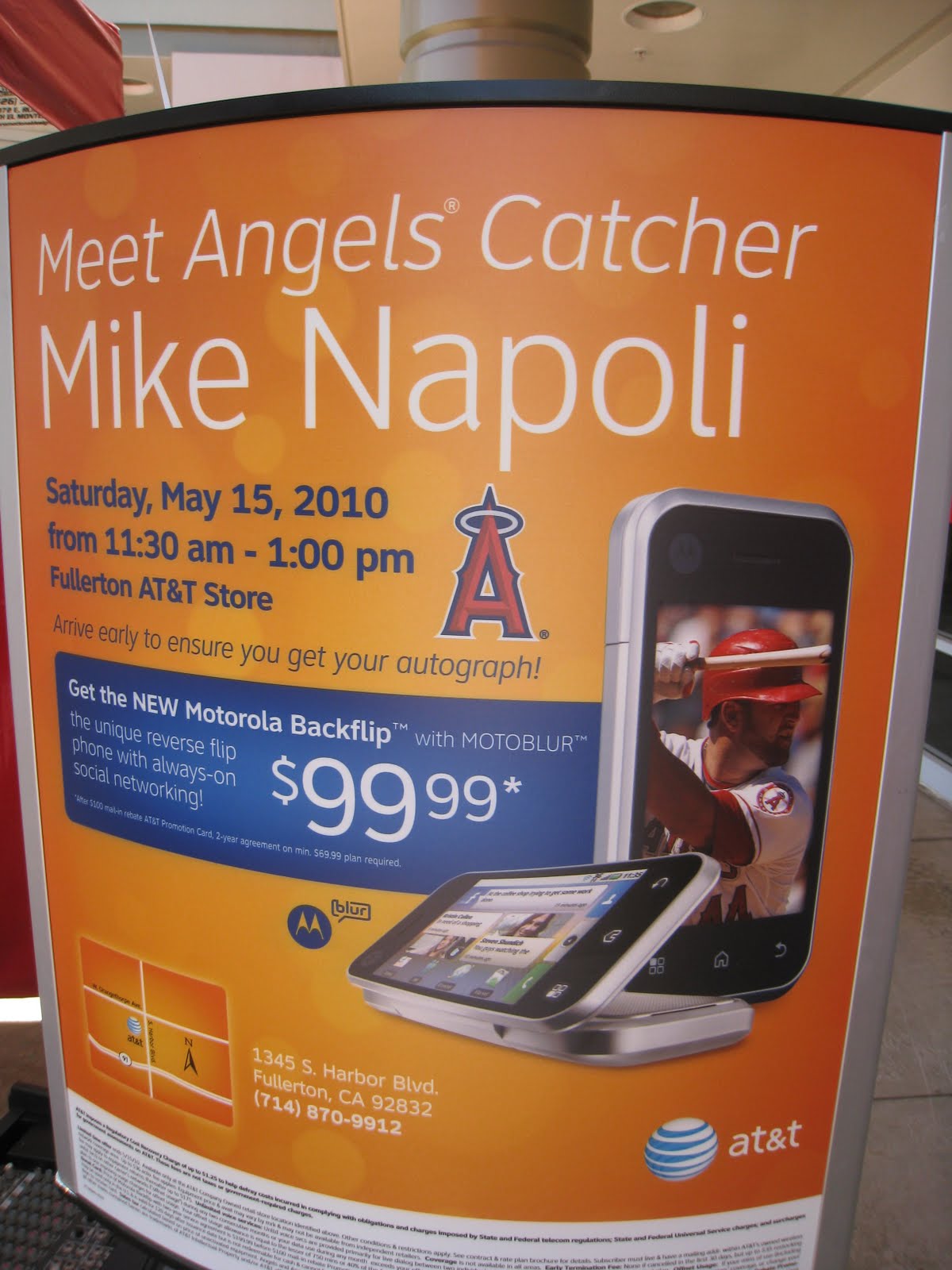 My Autograph Signings: Mike Napoli Autograph Signing