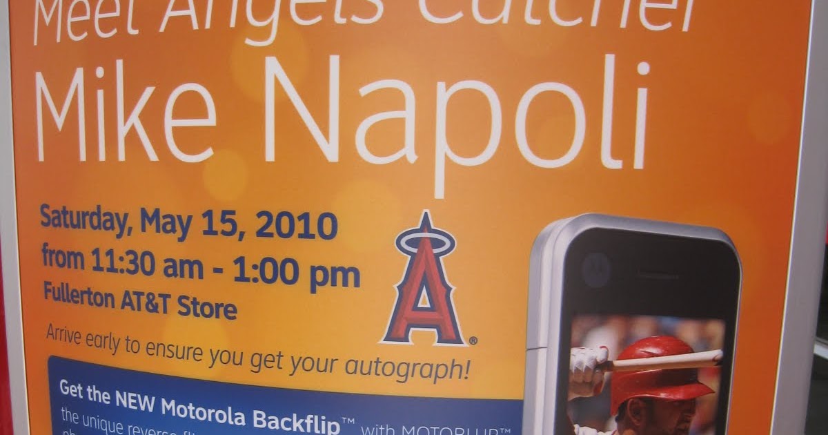 My Autograph Signings: Mike Napoli Autograph Signing