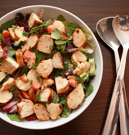 Chicken Salad with Miso Dressing - Apple A Day