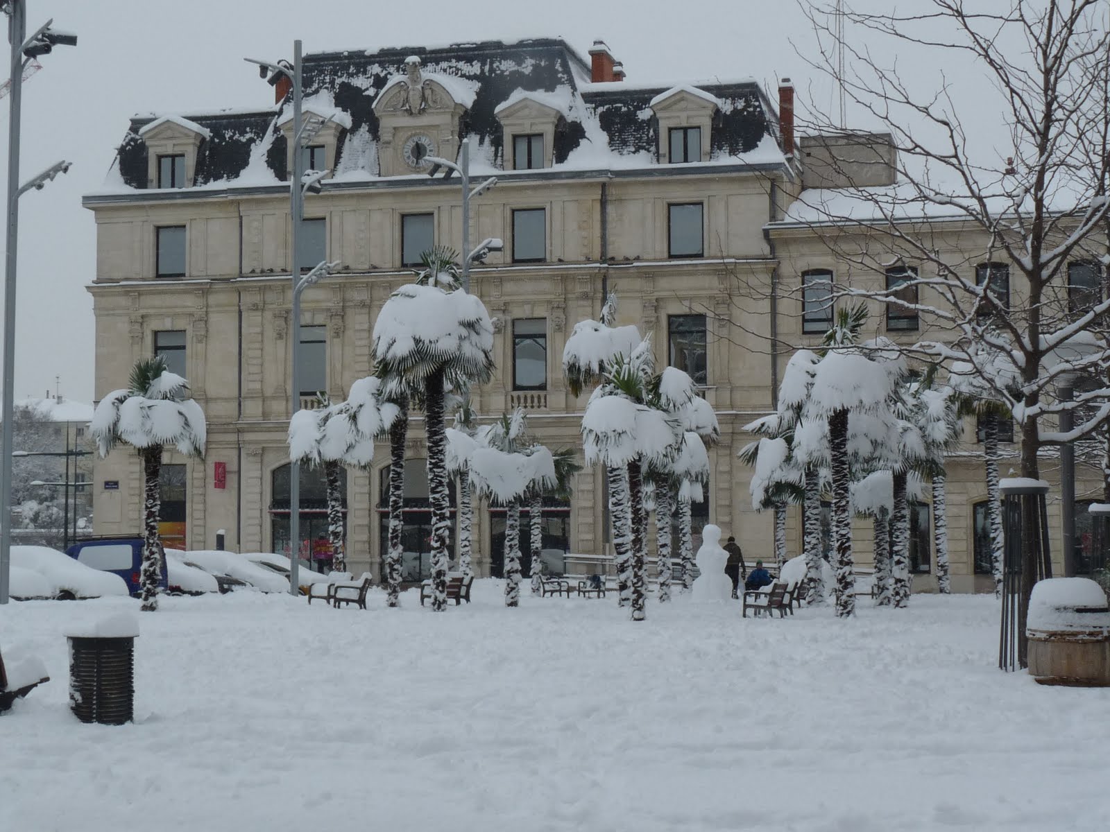 Vivre l'international: Valence sous la neige de décembre