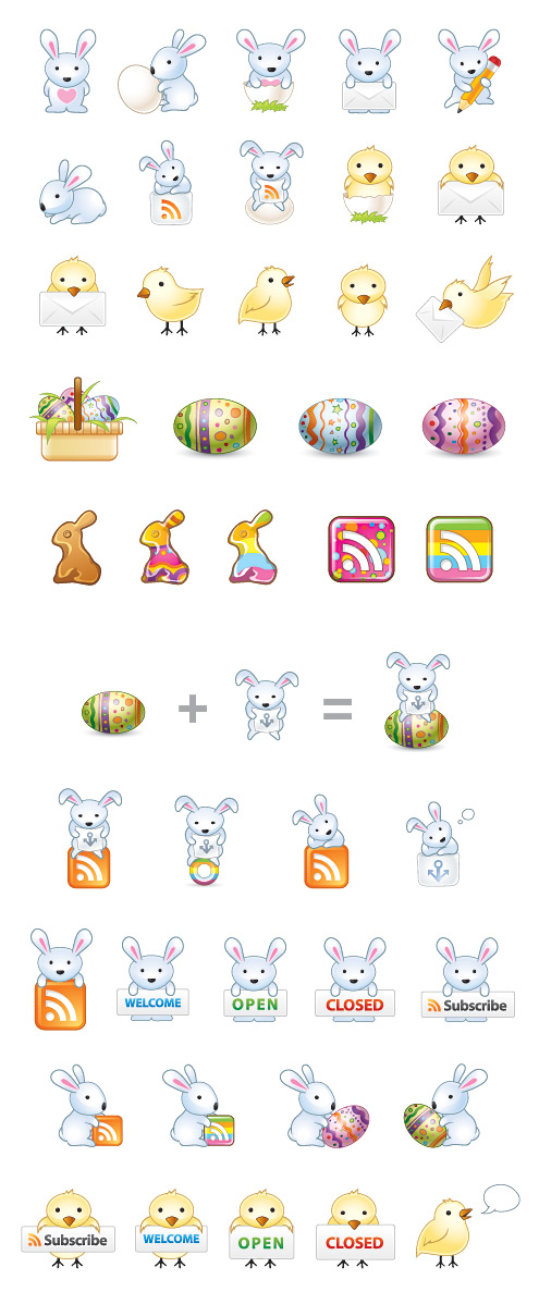 Fun Photo Editor: Easter Bunny Icons