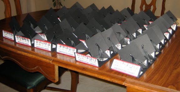 Berry Pine Stamping: 45 Graduation cap cards