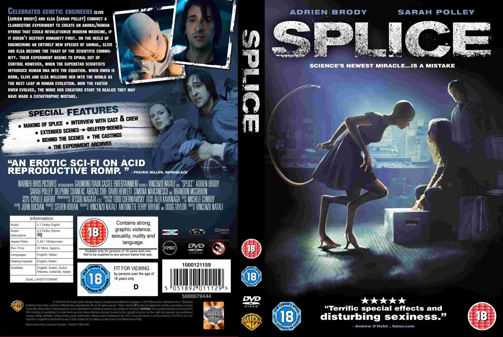 ELCINEENSUSMANOS: SPLICE (TERROR)