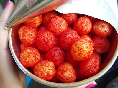 Hot Chicks Eatin' Spicy Chips: Snack #109- Brim’s Fire Balls Red Hot ...